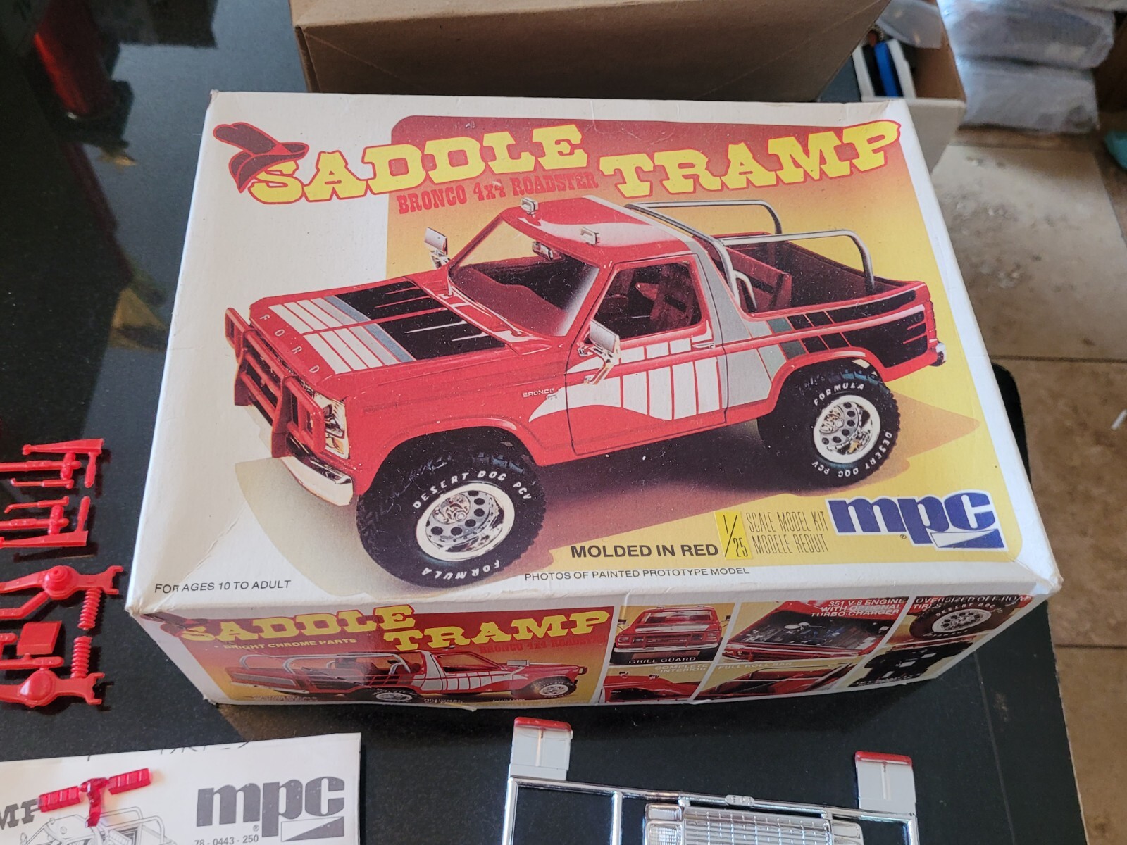 Vintage MPC 1-0443 Saddle Tramp Bronco 4x4 Roadster Model Kit 1/25 ...