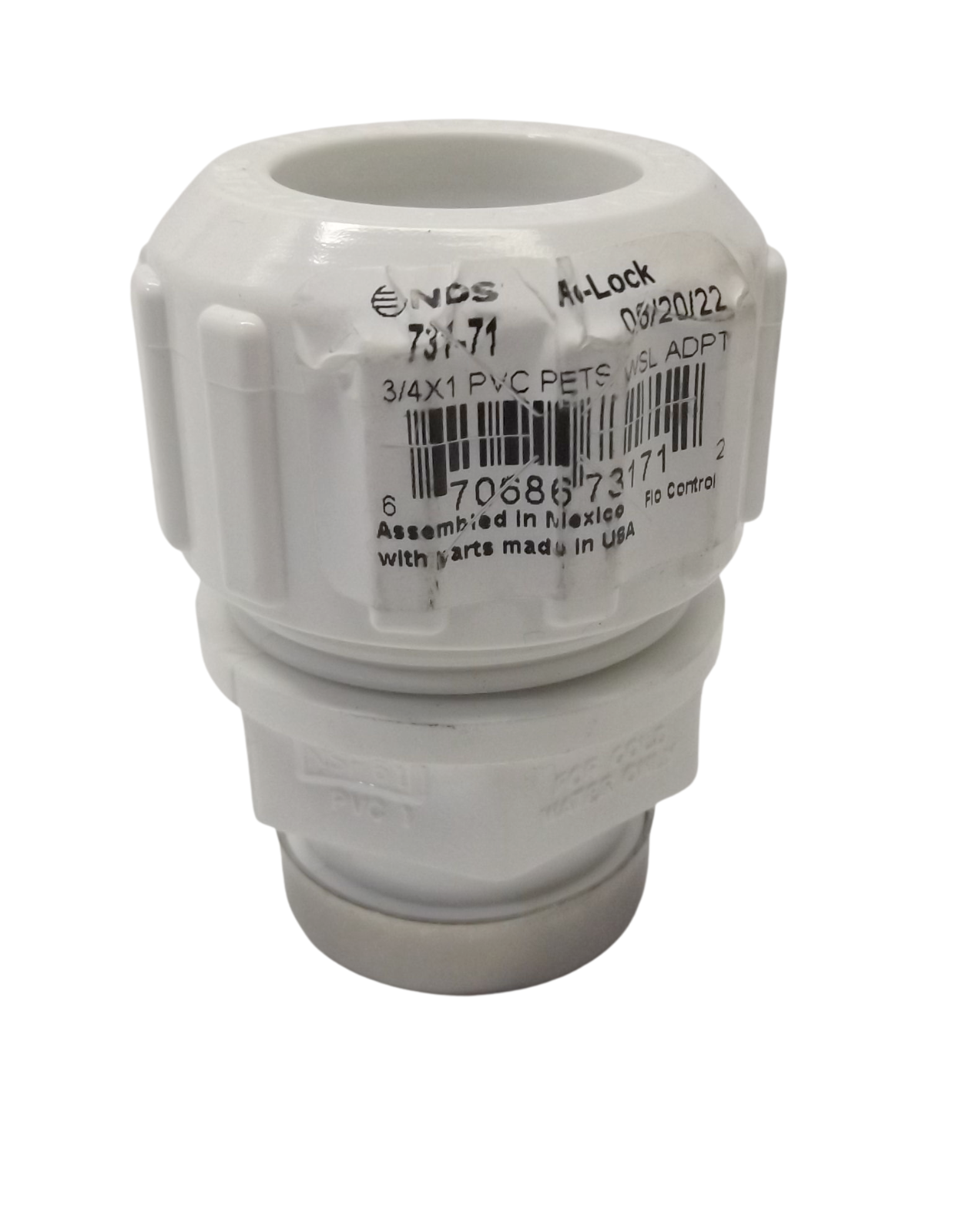 Nds Flo-Control 731–71 3/4″ x 1″ PVC Pets Wsl Adapter | eBay