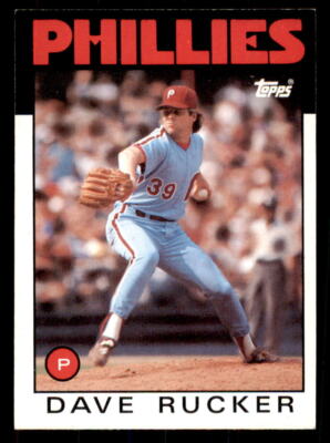 1986 Topps #39 Dave Rucker Philadelphia Phillies | eBay