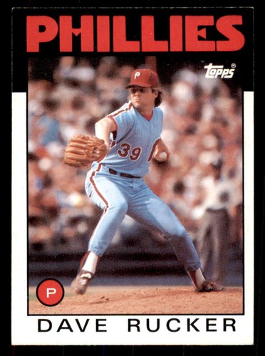 1986 Topps #39 Dave Rucker Philadelphia Phillies | eBay