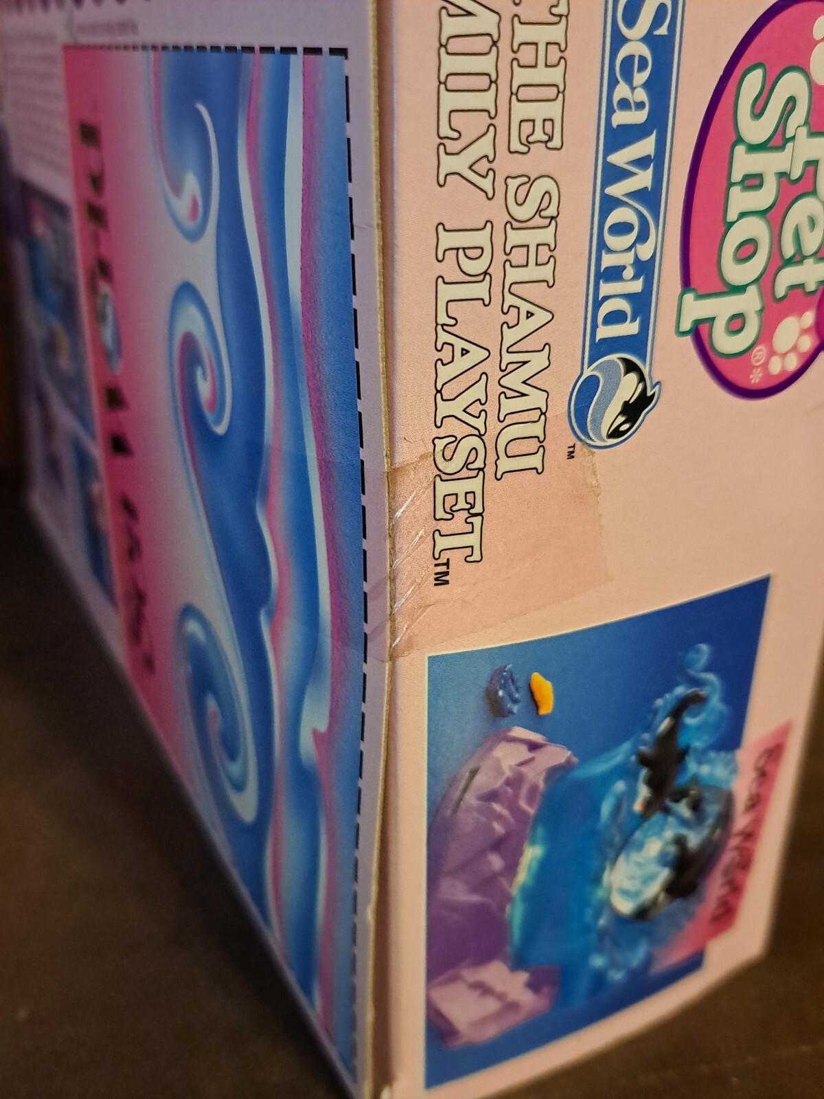 Vintage 1995 Littlest Pet Shop Sea World Shamu Family Playset LPS 60872 ...