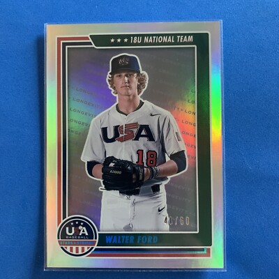 2022 Panini Stars & Stripes Foil Walter Ford USA Baseball 40/60 | eBay