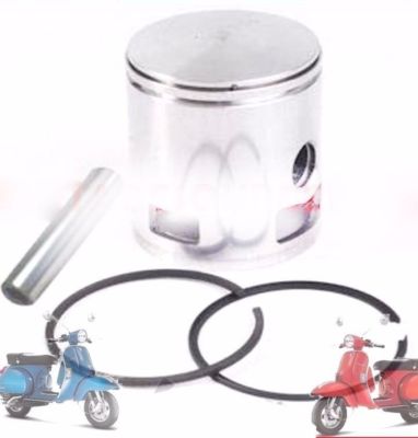 Vespa Piston Assly 3rd O/s 58.4 Mm Flat Head PX LML Star Stella ...