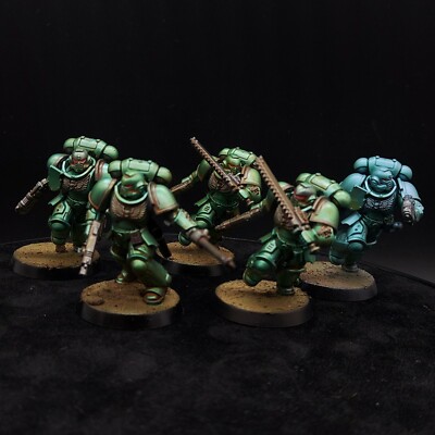 Pro Painted Warhammer 40k Primaris Alpha legion assault intercessors ×5 ...
