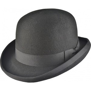 100% Wool Hand Made Round Hard Top Bowler Hat With Satin Lining | eBay