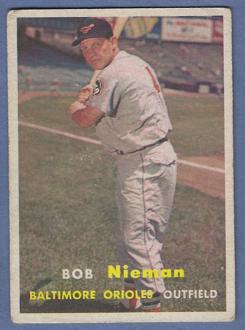 1957 Topps Baseball #14 Bob Nieman Card Orioles Good-VG | eBay