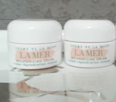 2X La Mer Lot Moisturizing Cream NEW .12/3.5 ml jars NEW AUTHENTIC ...