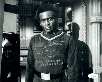 TERRY CARTER Signed TIGH 8x10 Photo BATTLESTAR GALACTICA Autograph JSA ...