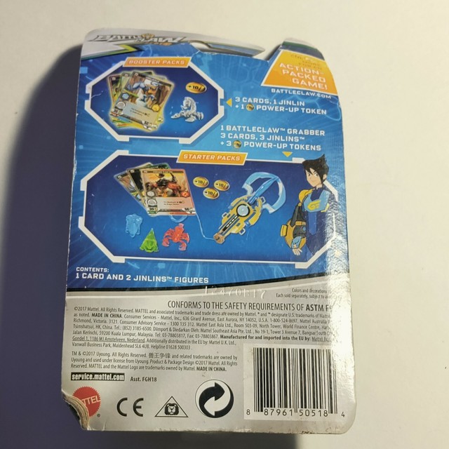 2017 Battle Claw Beast Builder Bonus Mystery Jinlin Figure 1 Card & 2 ...
