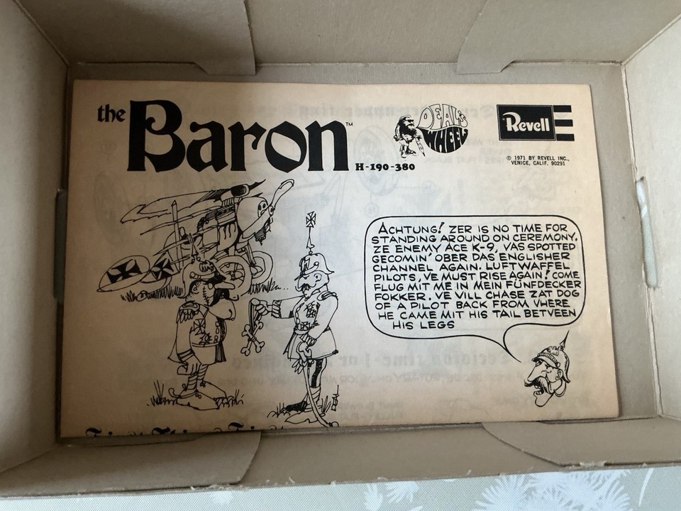 Revell Red Baron and His Funfdecker Fokker Model Kit Complete Set | eBay UK