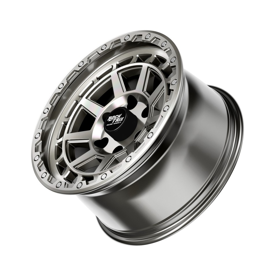 17" RockTrix RT114 Wheel 17x9 -12mm Offset, 6x139.7 6x5.5 Rim 106.1 Hub ...