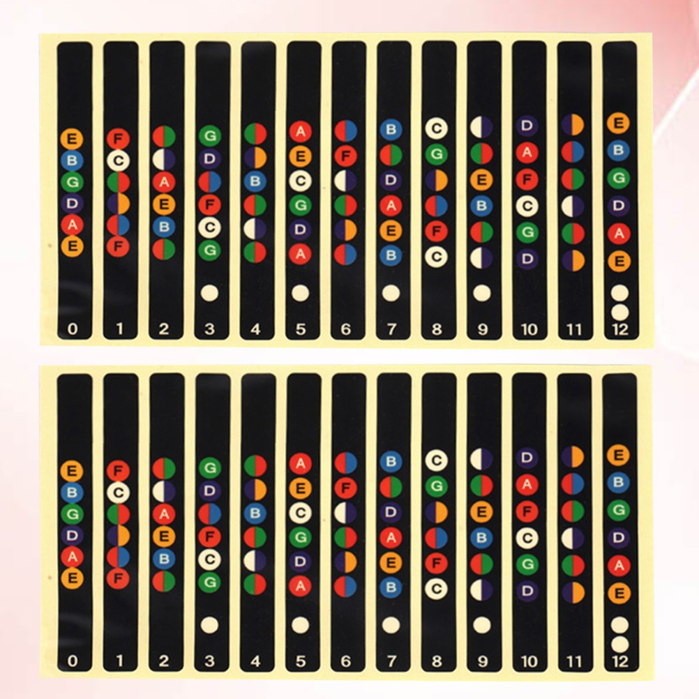 10 Pcs Fretboard Markers Guitar Practice Fretboard, for Beginner Labels ...