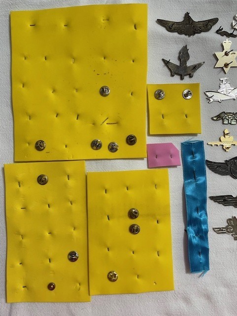 95 Piece Lot Israeli Defense Forces Israeli Air Force Military Metal ...