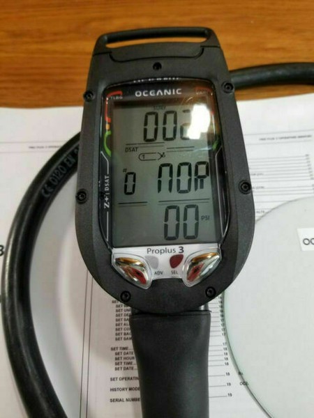 Oceanic Pro Plus 3 Scuba Air Integrated Dive Computer Nitrox 12 Month ...