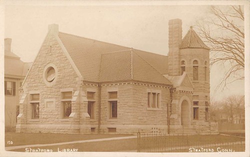 STRATFORD, CT ~ TOWN LIBRARY, REAL PHOTO PC #150 ~ c 1910-20 | eBay