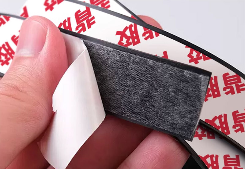 Black silicone strip self-adhesive rubber sealing strip wear resistance ...