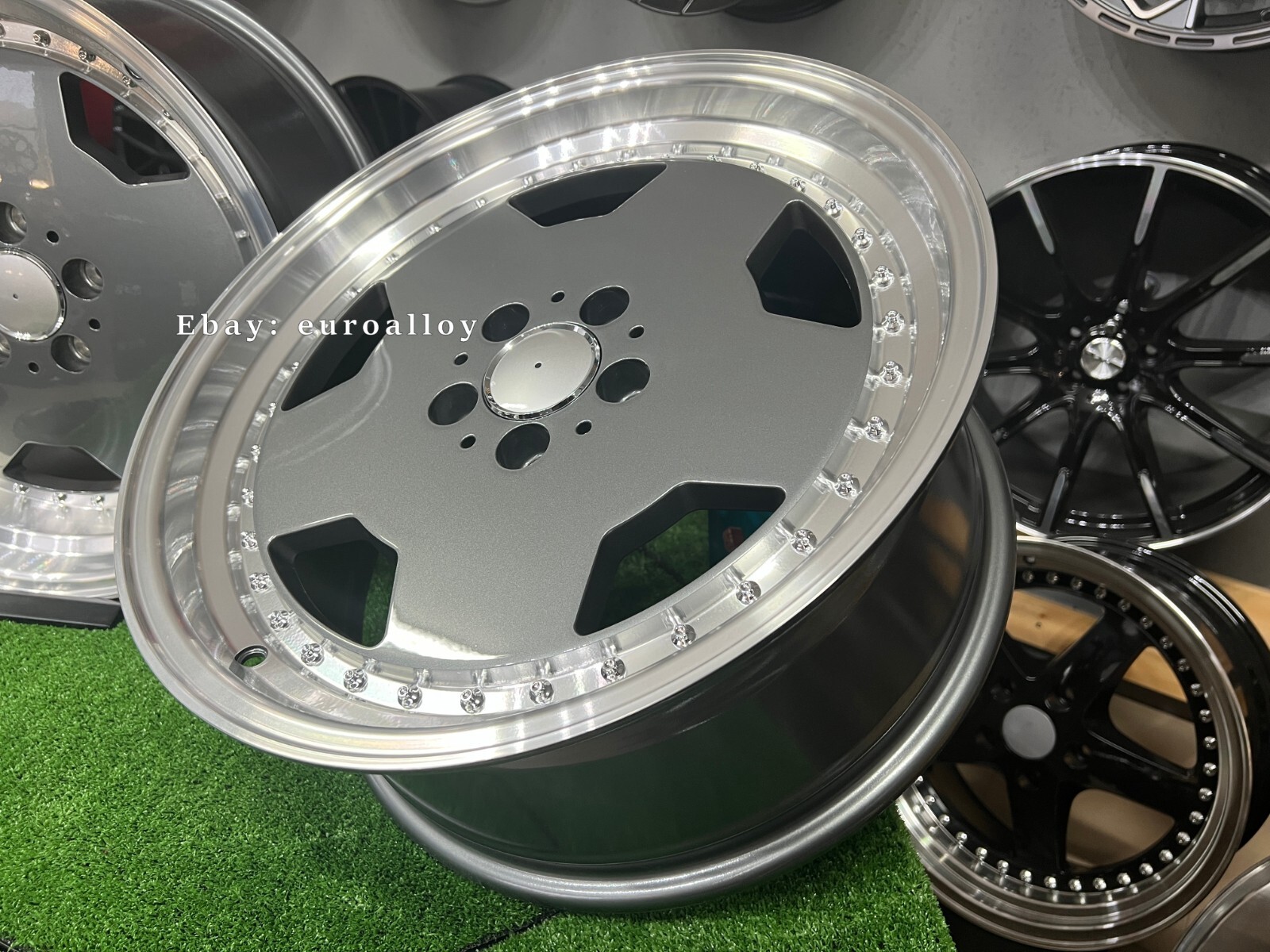 4x 18 inch 5x112 AMG MONOBLOCK B PERFORMA 25 dish wheels for MERCEDES E ...