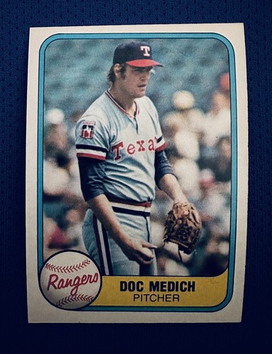 1981 FLEER #627 DOC MEDICH TEXAS RANGERS NM-MT or BETTER 124 WINS 3rd ...