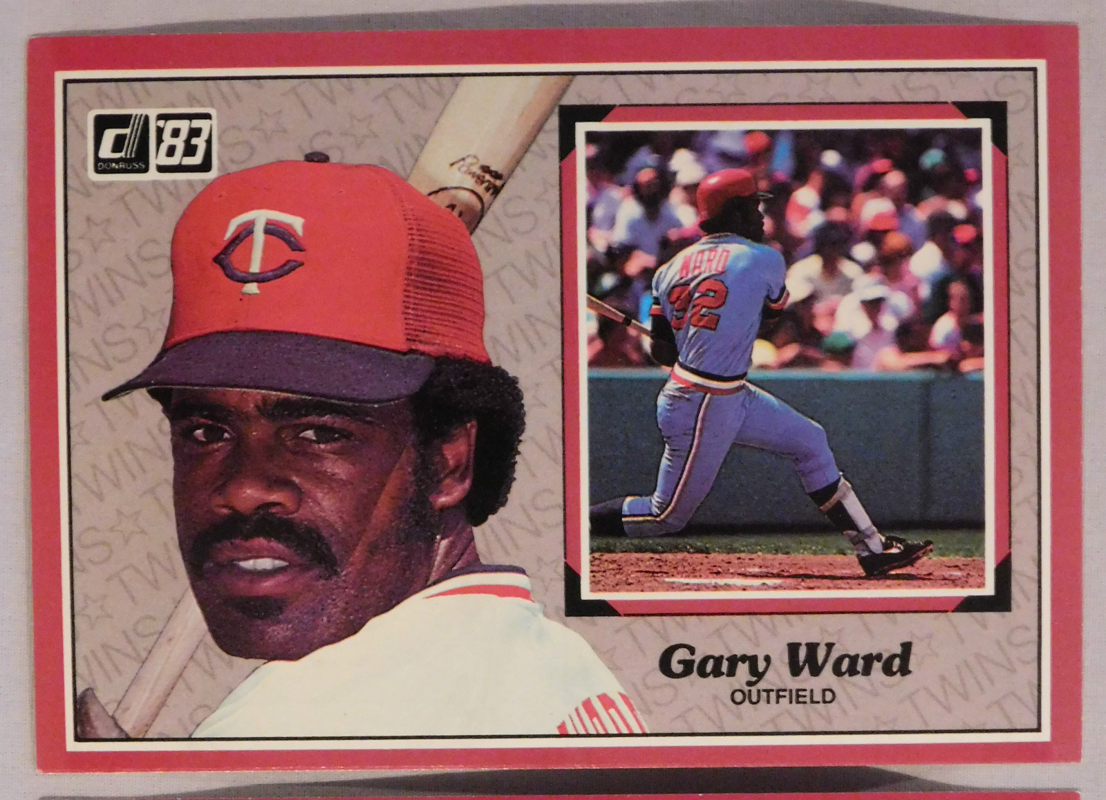 (3) GARY WARD TWINS 1983 DONRUSS 3-1/2" x 5" Baseball Card - | eBay