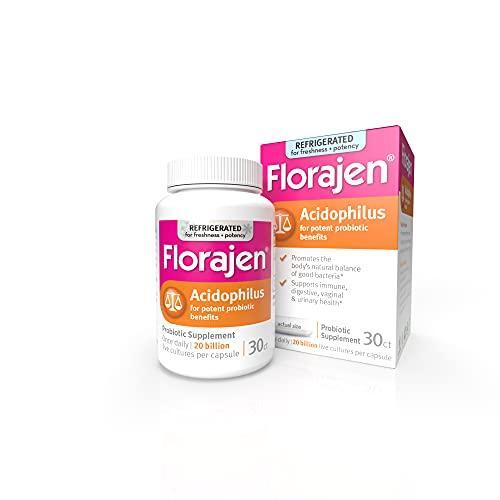 Florajen Acidophilus High Potency Refrigerated Probiotics | Supports ...
