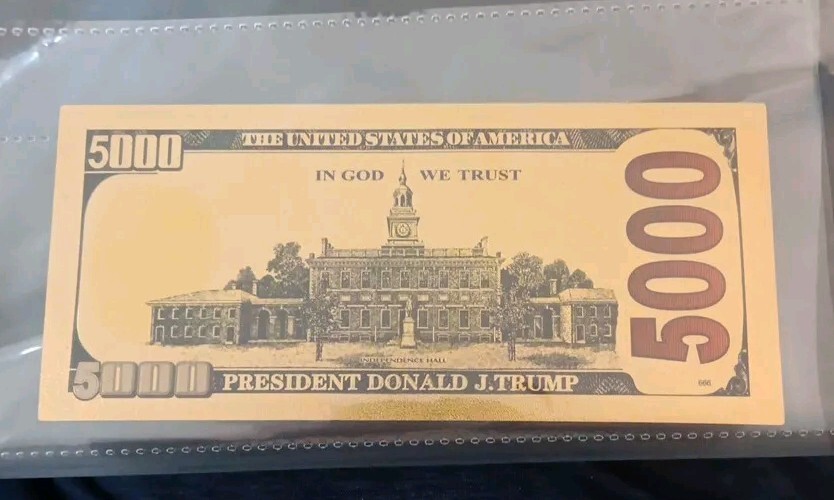 Donald Trump 5000 Dollar Bill Presidential MAGA Novelty Money | eBay