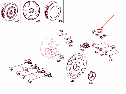 MERCEDES-BENZ CLA C117 Tire Inflating Valve A0004000313 NEW GENUINE | eBay