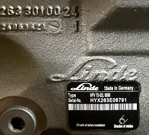 LINDE HYDRAULICS WHEEL MOTOR PUMP HPV 75-02L 0000 HPV075LDH1A08XXC | eBay