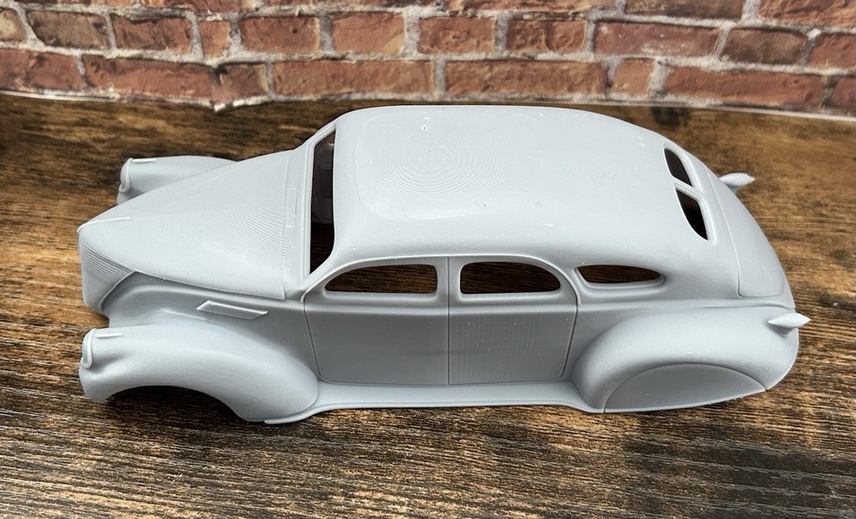 1/24 Scale: Chopped “1937 Lincoln Zephyr Sedan” Body. 3D Printed; Resin ...