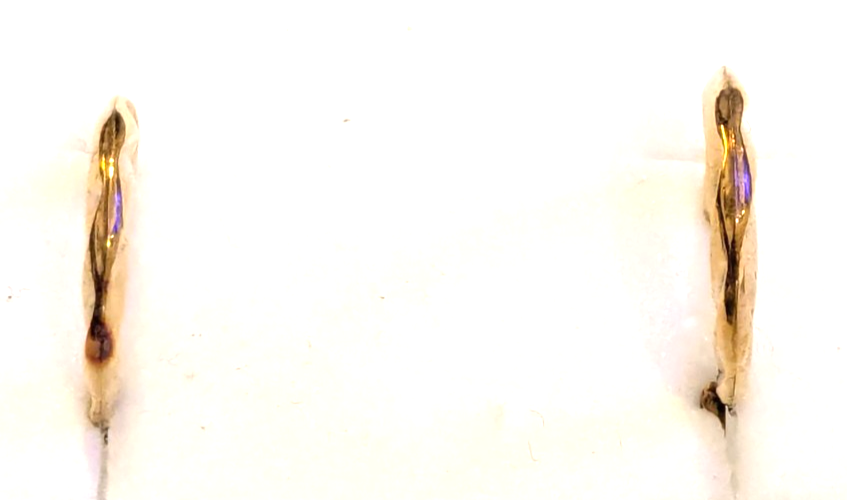 13 mms Hallmarked 9ct gold hoop earrings 0.6 gms | eBay UK