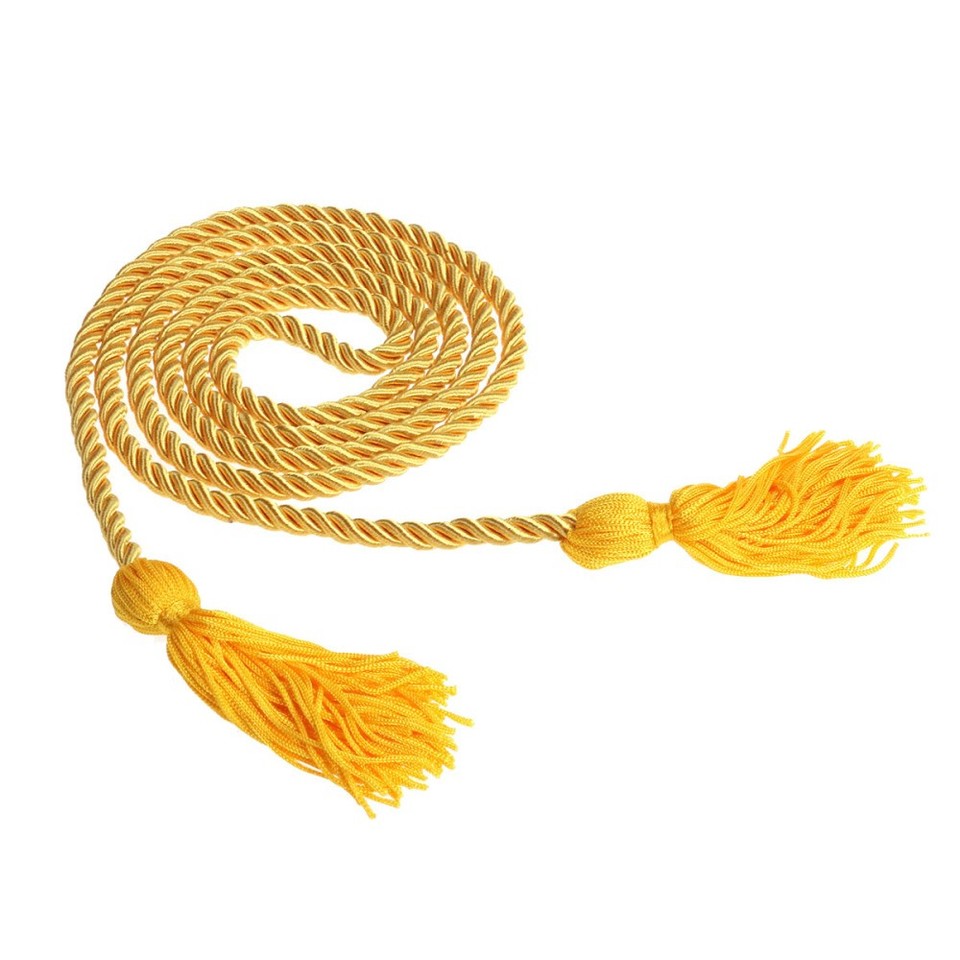 Solid Color Braided Honor Graduation Cords (Yellow) cords for ...