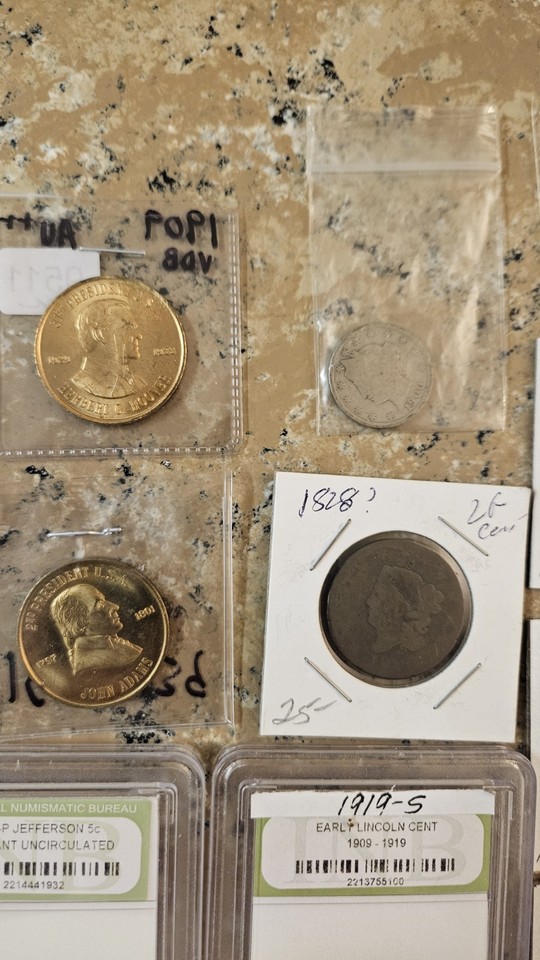 34 slabbed coin lot unc, SILVER HALF & Silver QUARTER & DIME Mint set's ...