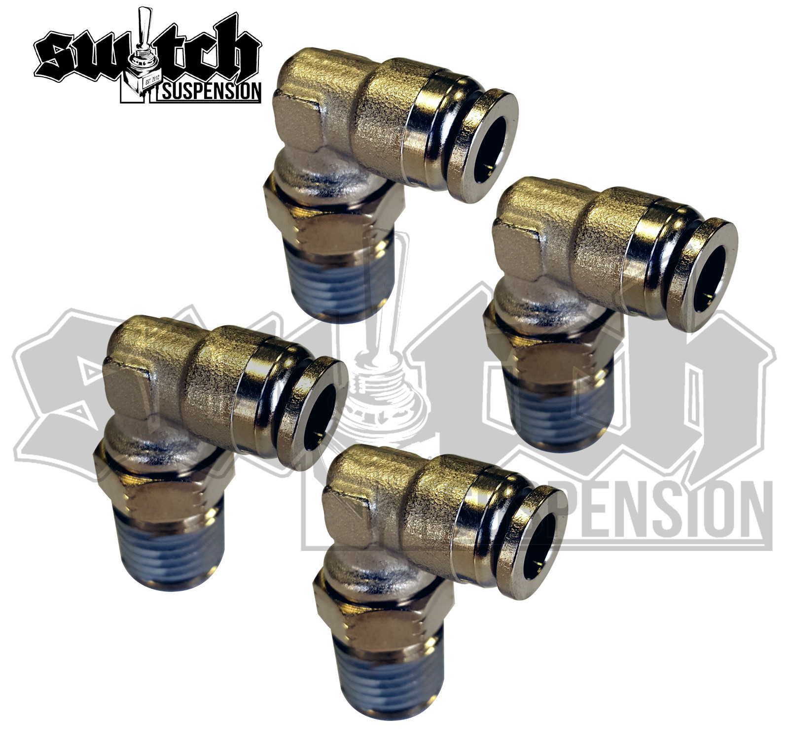 Numatics PTC Male 90 Degree Swivel Connector Fitting 3/8 NPT M to 1/2 ...