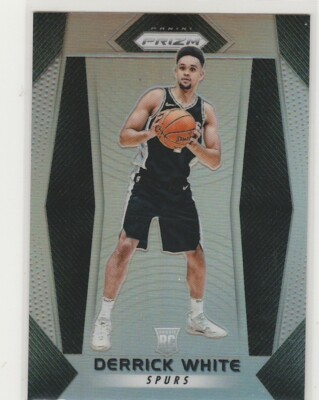 DERRICK WHITE 2017-18 PRIZM ROOKIE #298 SILVER REFRACTOR RC HOT ...
