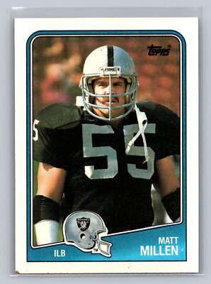 1988 Topps #335 Matt Millen Los Angeles Raiders Mint | eBay