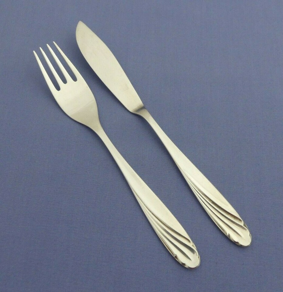 WMF - 4000 - Wien - 6 Fischbestecke - Fischmesser + Fischgabeln - 90er ...