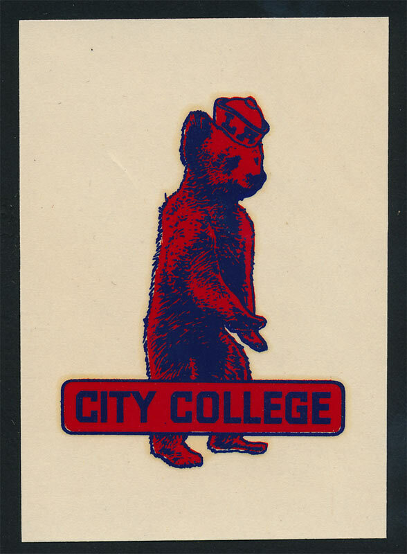 Los Angeles City College _RARE 1940's Decal VTG LACC Cubs Mascot ...