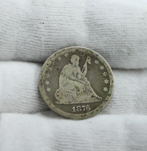 1876 US Seated Liberty Quarter 25c G (Cleaned) | eBay