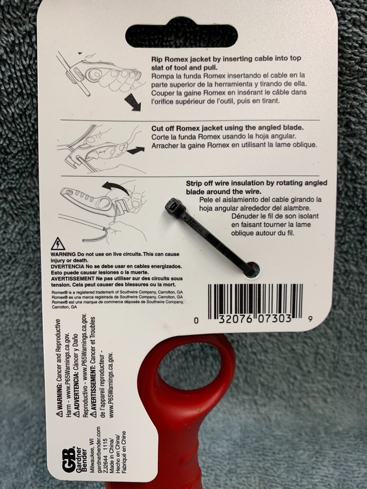 GB Gardner Bender CR-1000 4" Premium NM Cable Ripper | eBay