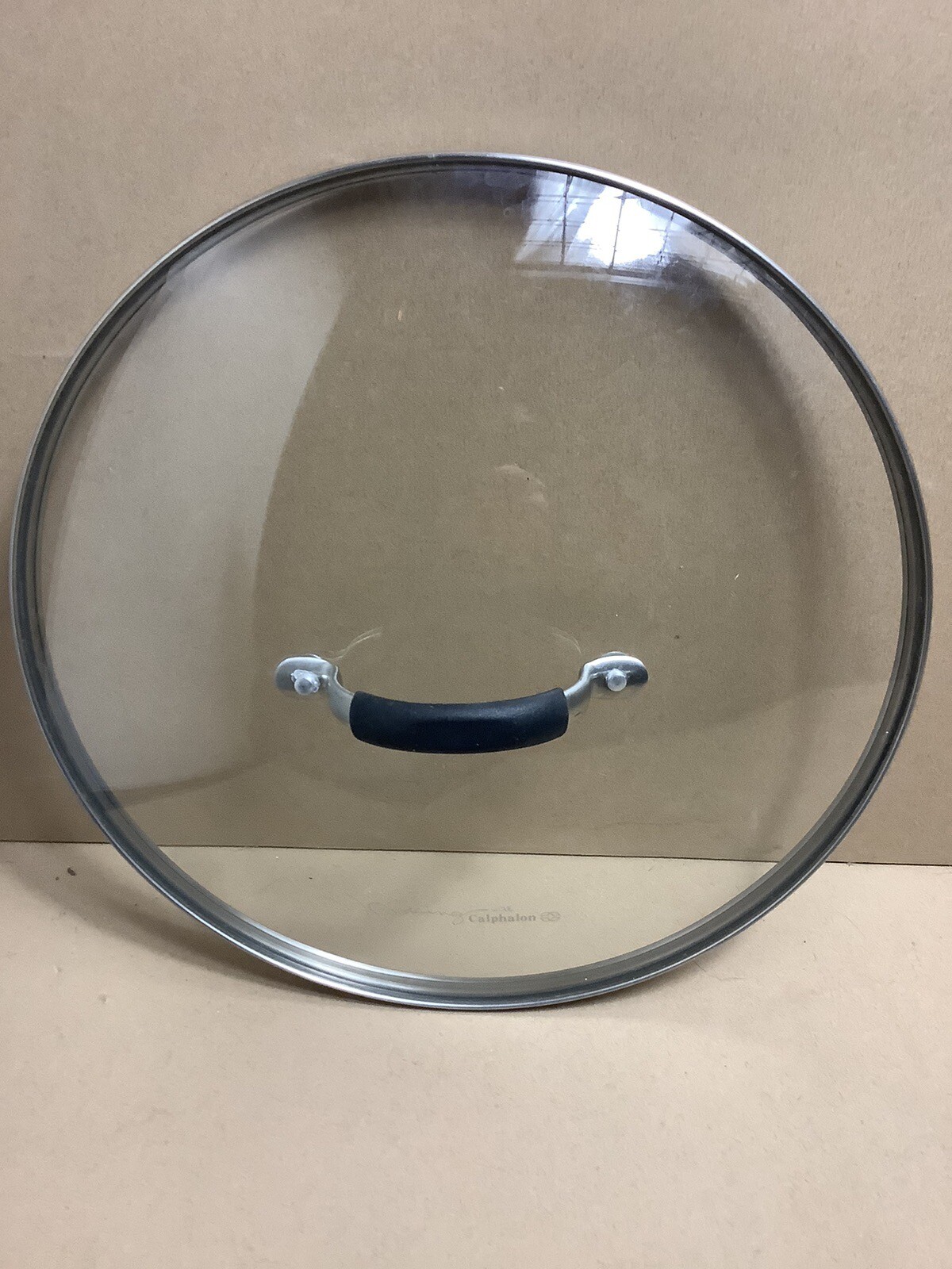 Calphalon Glass Pot Pan Lid 10 Inches Black & Stainless Handle ...