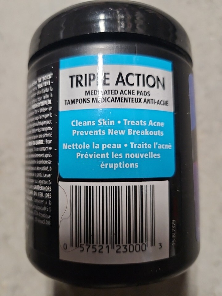 QTY:1), OXY Triple Action Cleansing Acne 90 Pads For Combination Skin ...