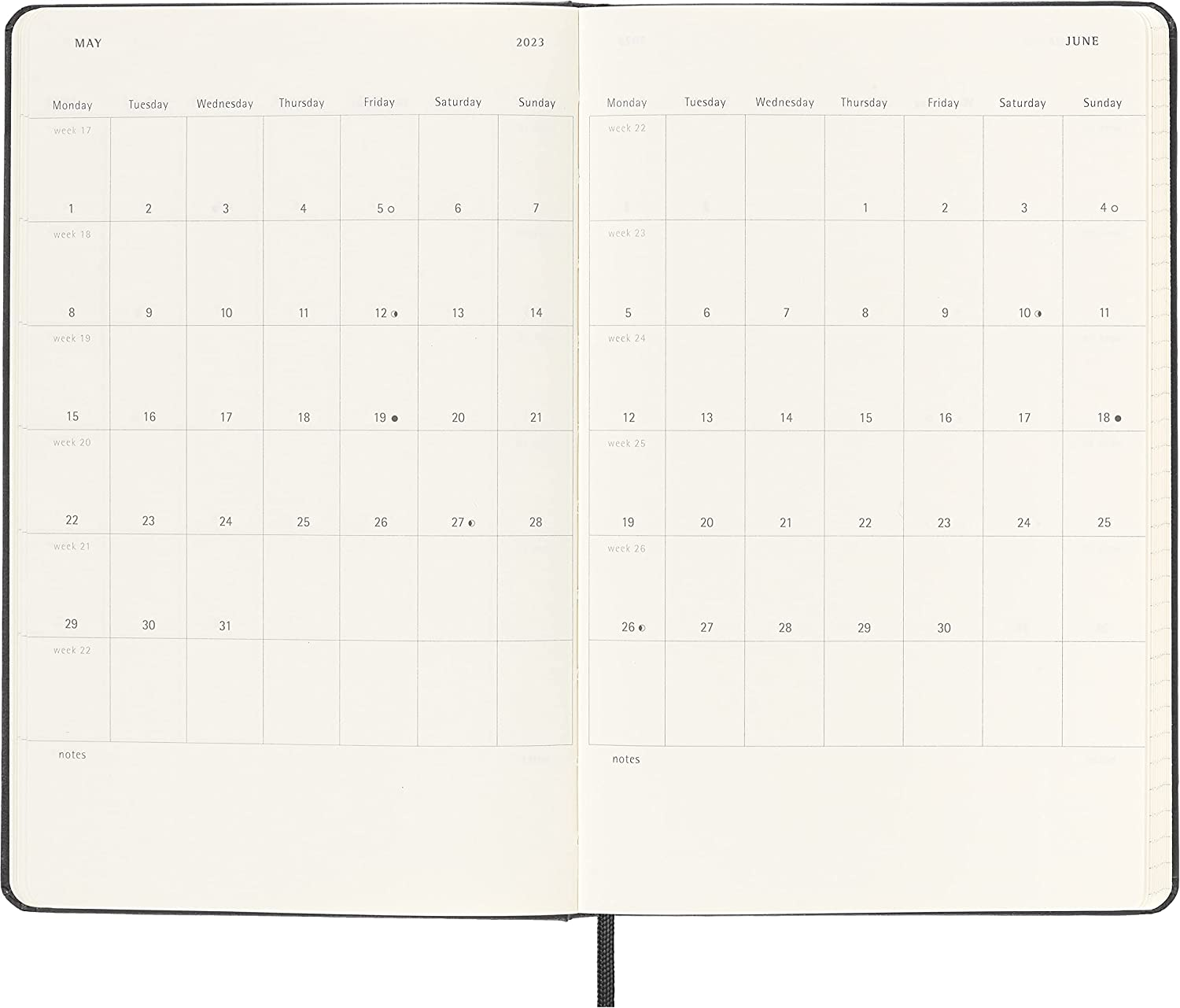 Classic 12 Month 2023 Weekly Vertical Planner, Hard Cover, Large (5" X ...