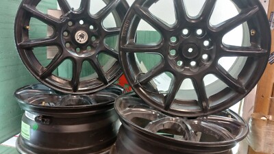 KONIG 15X6.5 SAE J25030 WHEEL RIM SET OF 4 BLACK 10 SPOKE | eBay