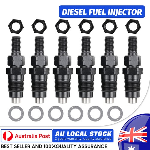 6x DIESEL FUEL INJECTOR SET SUITS TOYOTA LANDCRUISER 1HZ 70 , 100 ,105 ...