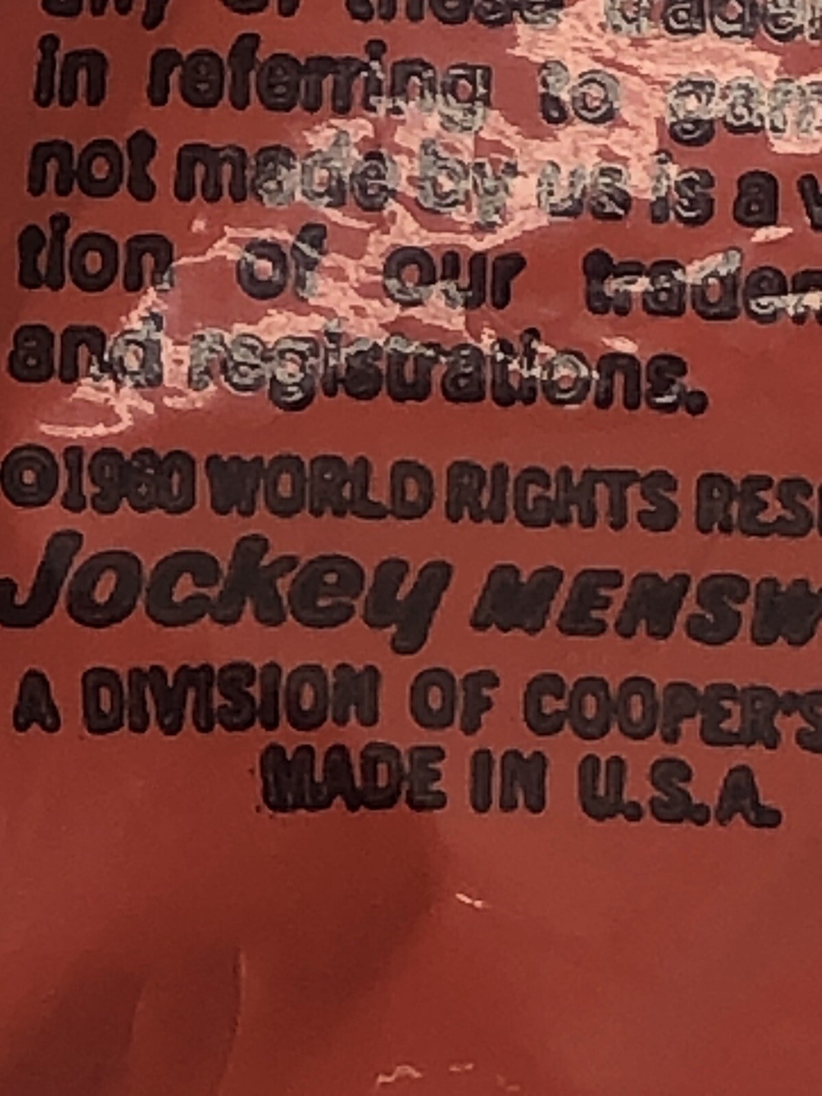 RARE vintage underwear 1960s Jockey Men's-boy's Y front acetate brief ...