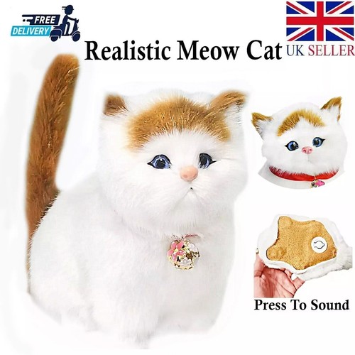 Realistic Cat Stuffed Simulation Plush Toy Soft Cute Kitten Doll For ...