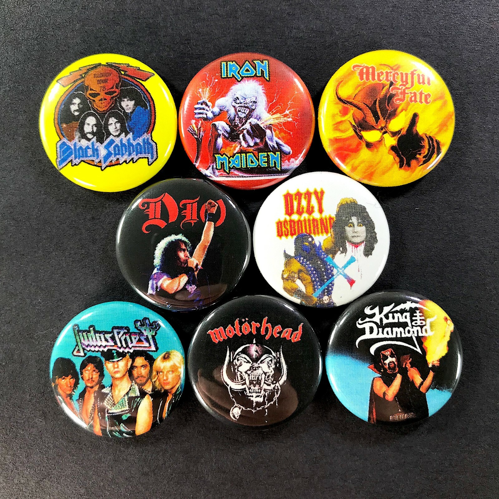 Heavy Metal 1" Refrigerator Magnet (8 Piece Set) Motorhead Iron Maiden ...