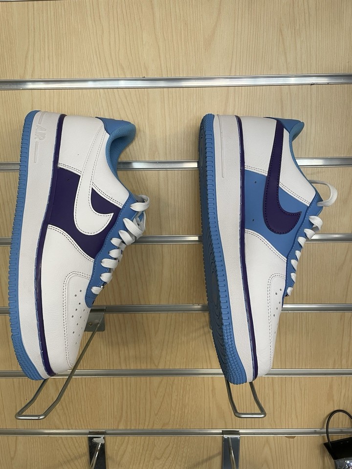 Nike Air Force 1 AF1 07 LV8 EMB 75th Anniversary Lakers NBA UK9 DC8874 ...