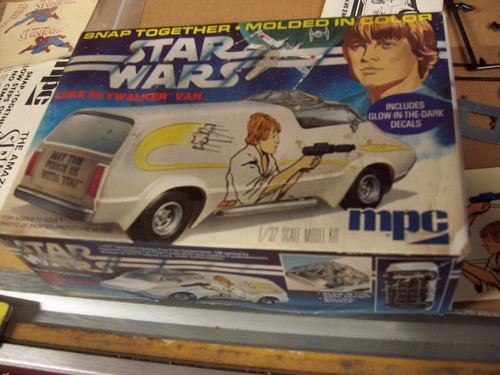 vintage star wars luke skywalker van model kit,mpc,rare,1977,mini van ...