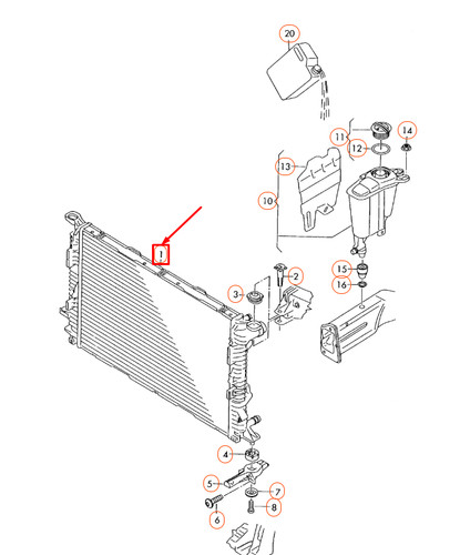 2010 Audi A5 Engine Main Cooling Radiator 8k0121251 OEM for sale online ...