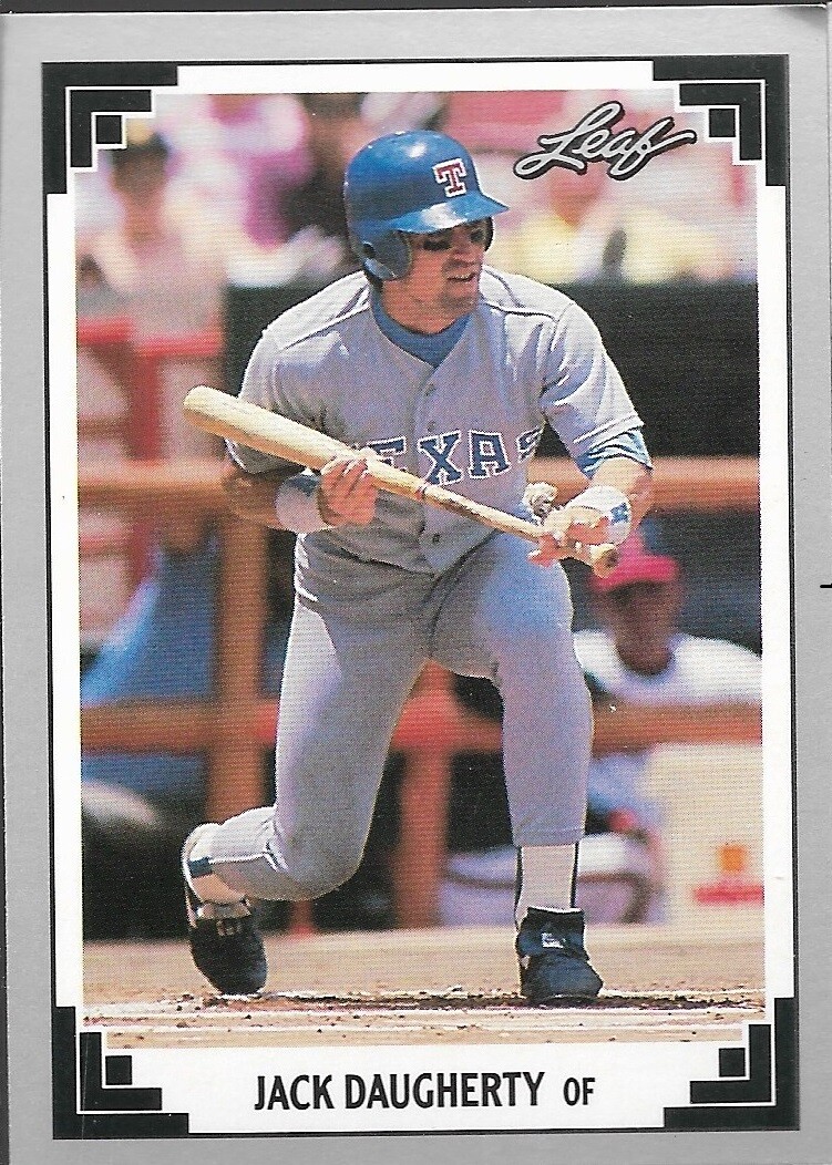 1991 Leaf Jack Daugherty 17 Texas Rangers Baseball Card Vintage | eBay